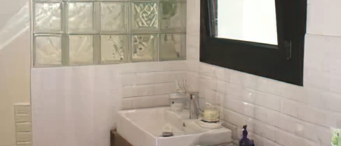 DES BRIQUES DE VERRE DANS LA SALLE DE BAINS - Axce's Habitat